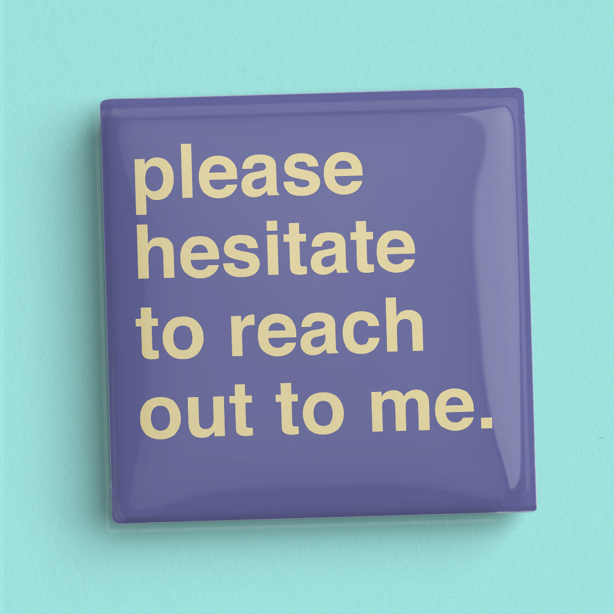 Square Fridge Magnet – Greetings From Hell