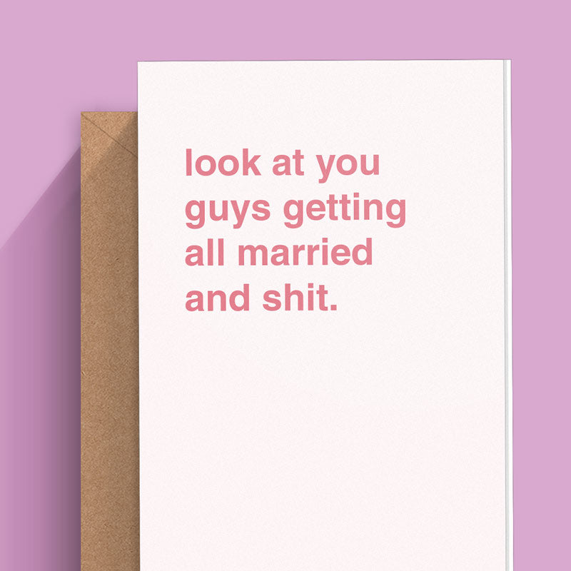 Funny Wedding Cards; Cuz Your Gift Sucks - Greetings From Hell