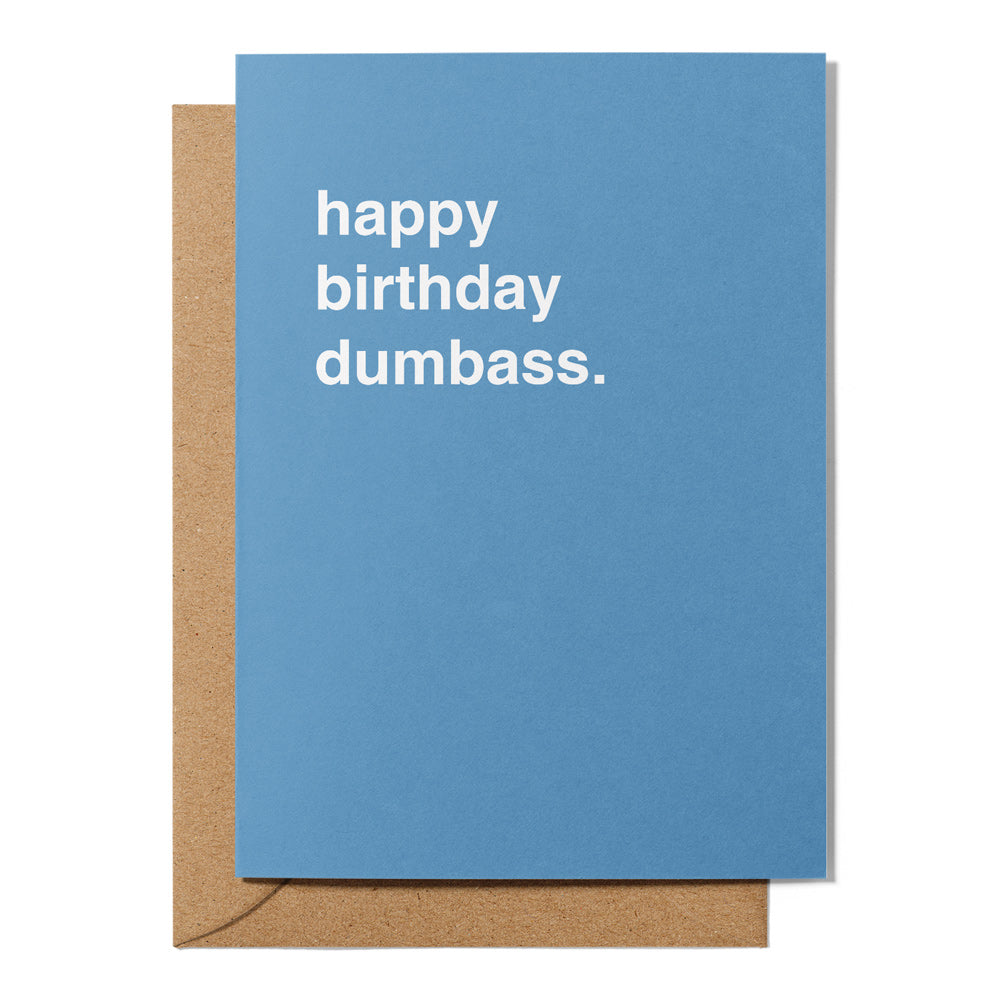 "Happy Birthday Dumbass" Birthday Card - Greetings From Hell