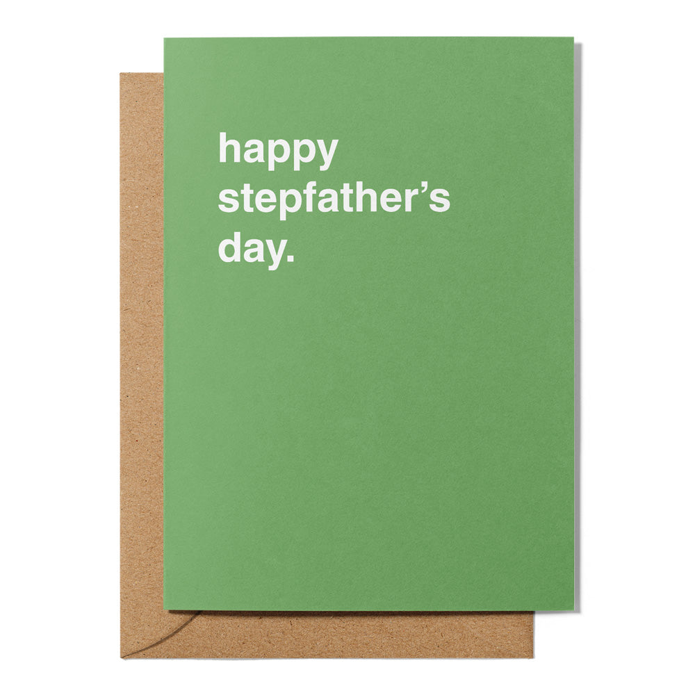 "Happy Stepfather's Day" Father's Day Card - Greetings From Hell