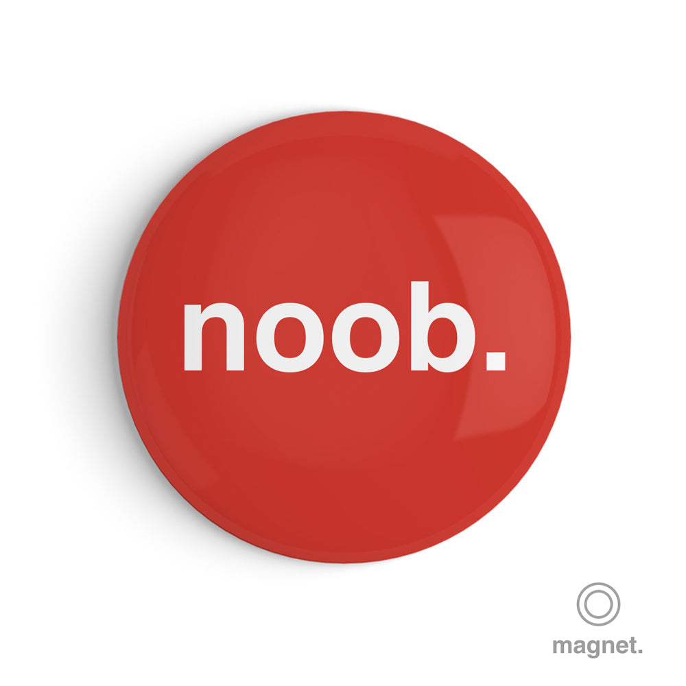 "Noob" Fridge Magnet - Greetings From Hell