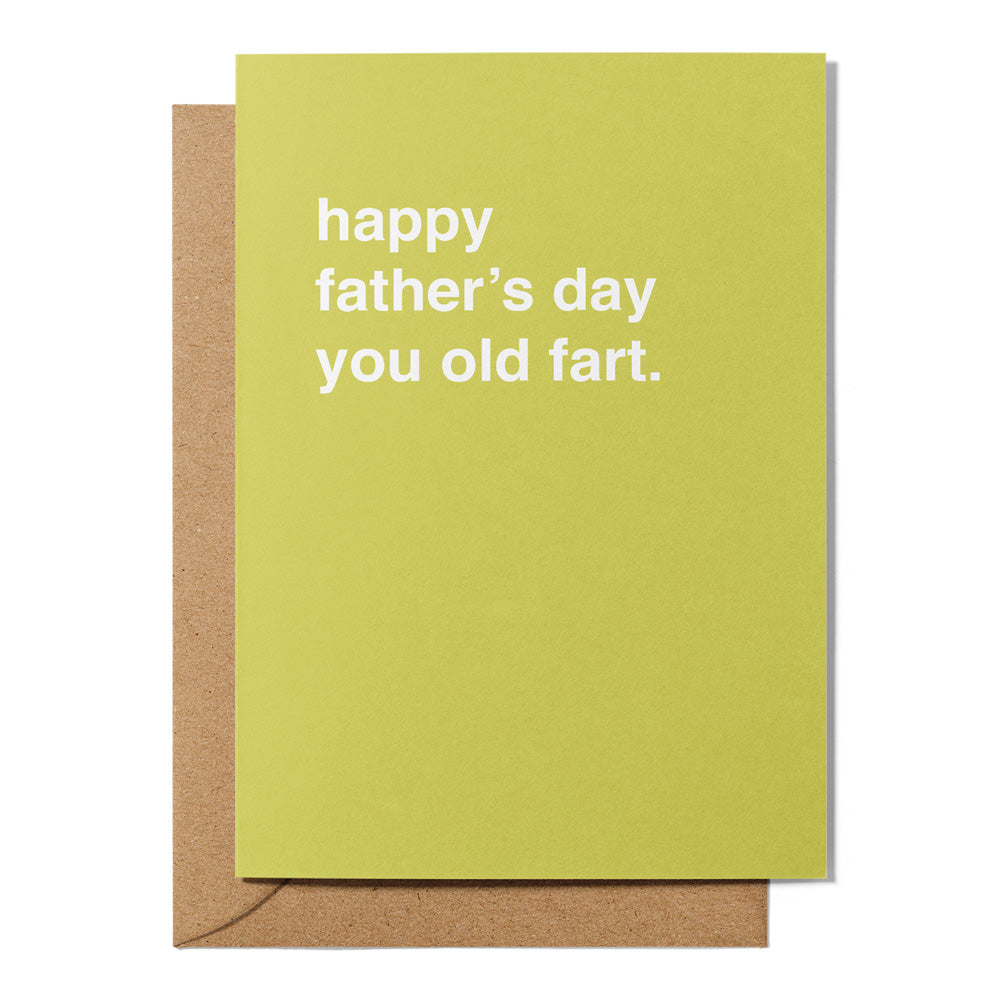 "You Old Fart" Father's Day Card - Greetings From Hell