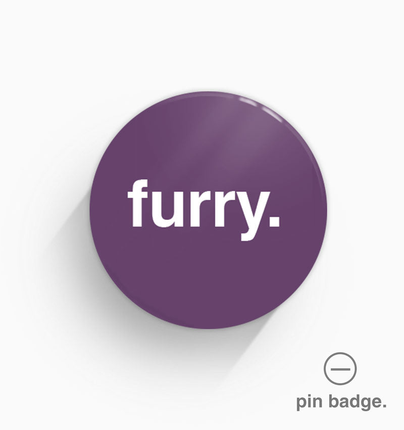 "Furry" Pin Badge - Greetings From Hell